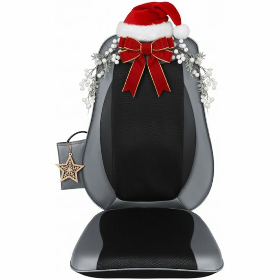 Массажная накидка на кресло для спины, шеи, ягодиц Шиацу с подогревом Naipo MGBK-2606H