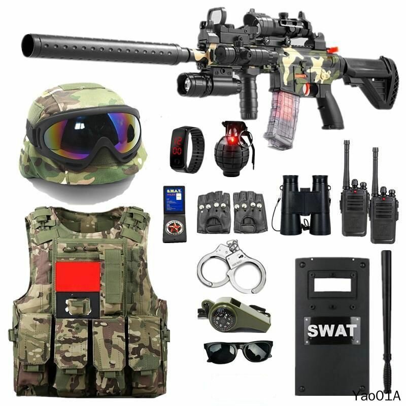 Мужские и женские детские игрушки спецназа, полный комплект снаряжения для курицы