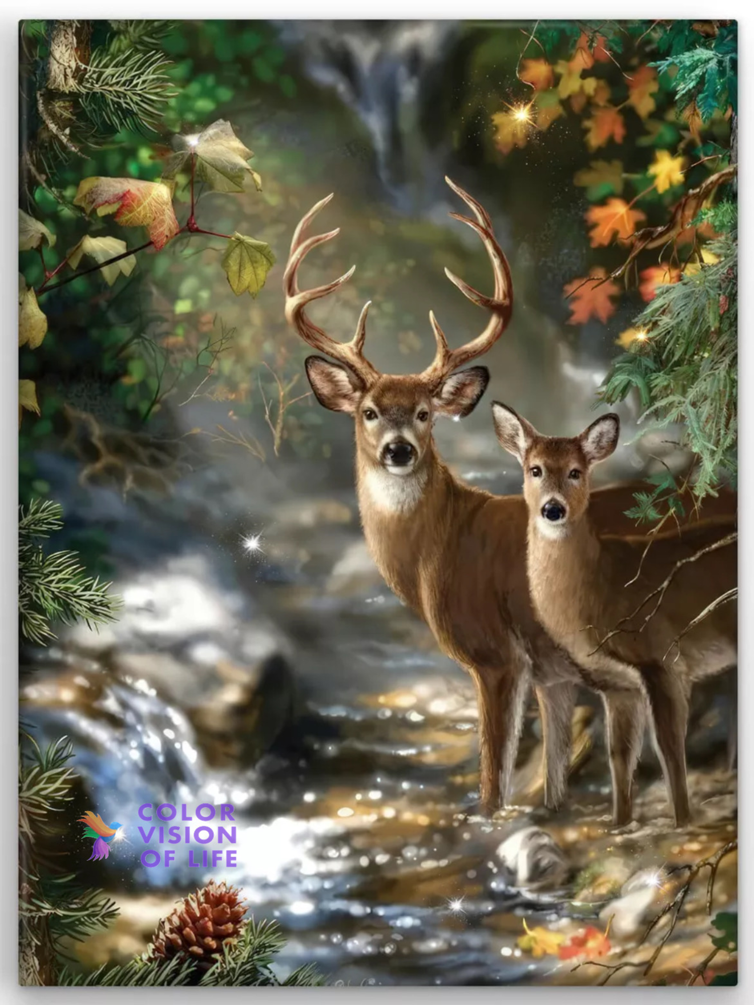 Алмазная мозаика на подрамнике «Хозяева леса»