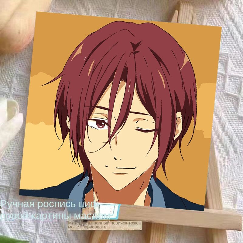 Bungo Stray Dogs Осаму Дадзай DIY Цифровая масляная живопись Раскраска ручной работы Накахара Чуя Аниме товары Акриловая живопись