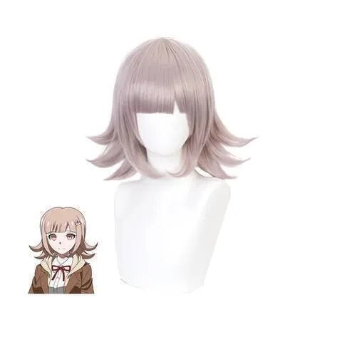 Парик для косплея Данганронпа 3 chiaki nanami Чиаки Нанами, Серый