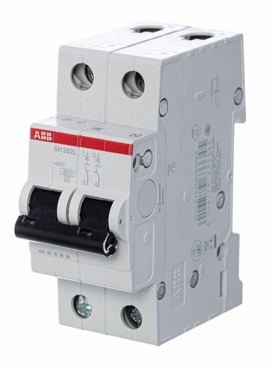 Выключатель автоматический 2 полюсной/ 50А тип C/ 4,5кА/ SH202L C50 ABB