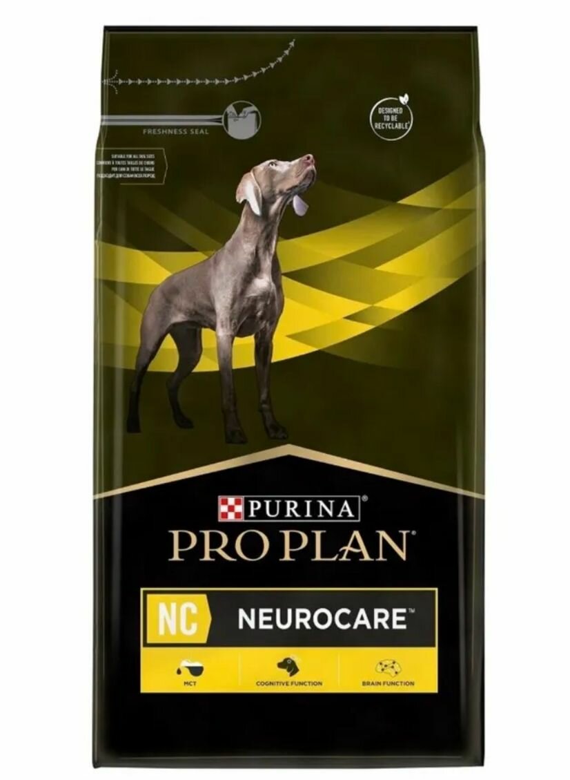PRO PLAN Veterinary diets NC NeuroCare (НейроКер) для взрослых и пожилых собак для поддержания функции мозга