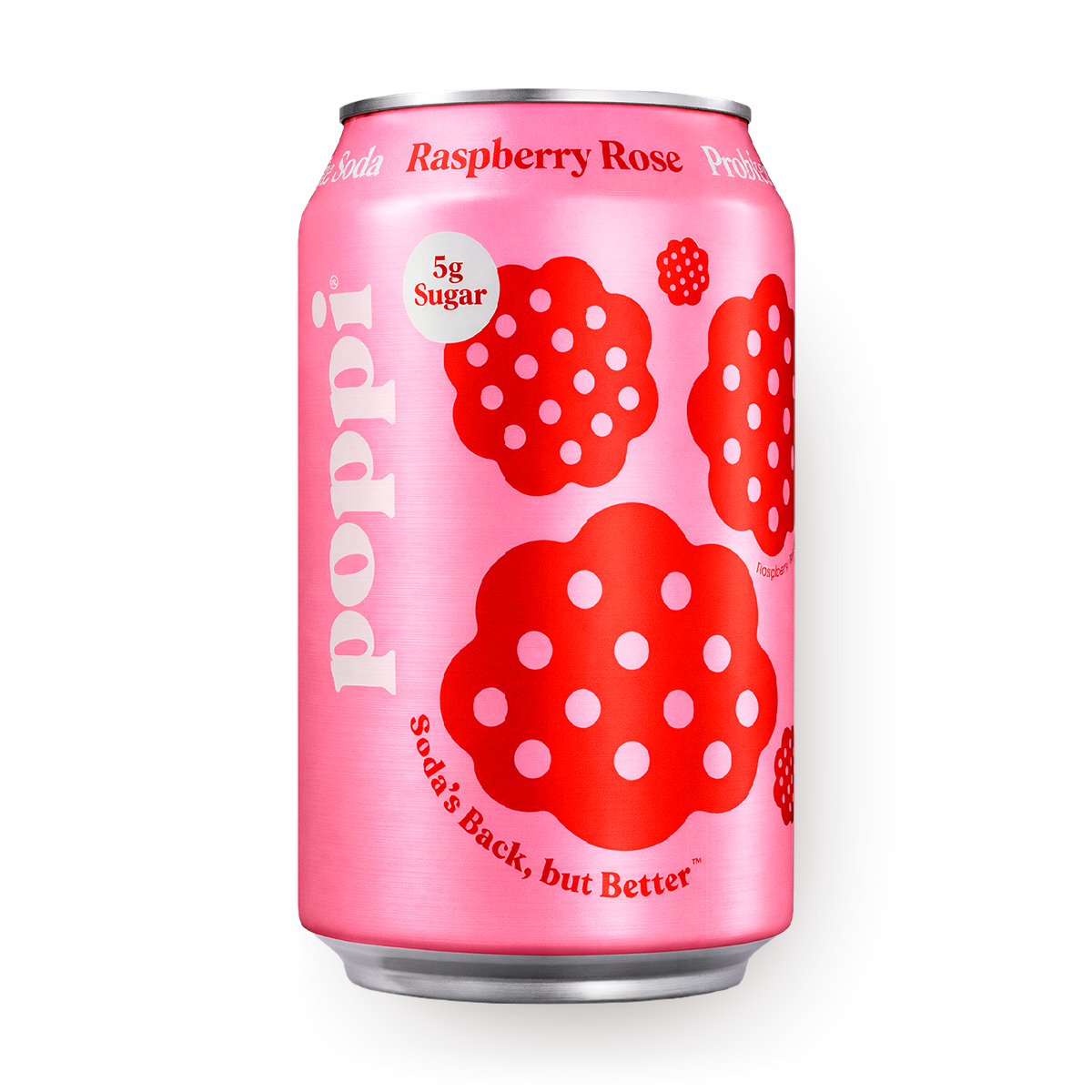 Напиток безалкогольный газированный Poppi Raspberry Rose с пребиотиками