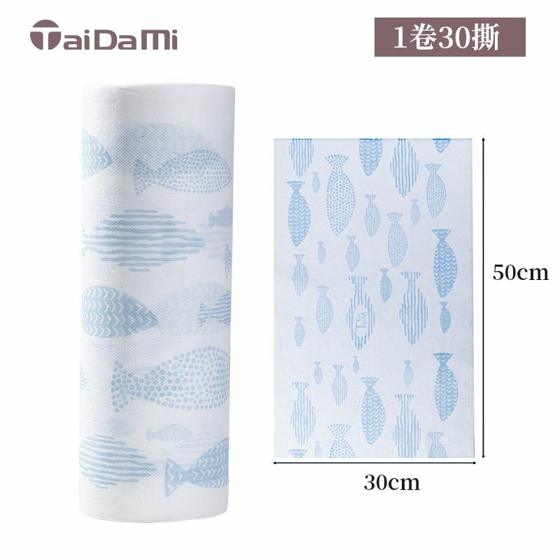 Одноразовая ленивая ткань для мытья посуды, нетканая кухонная бумага, утолщенная большая рулонная бумага для уборки, впитывающая, без масла