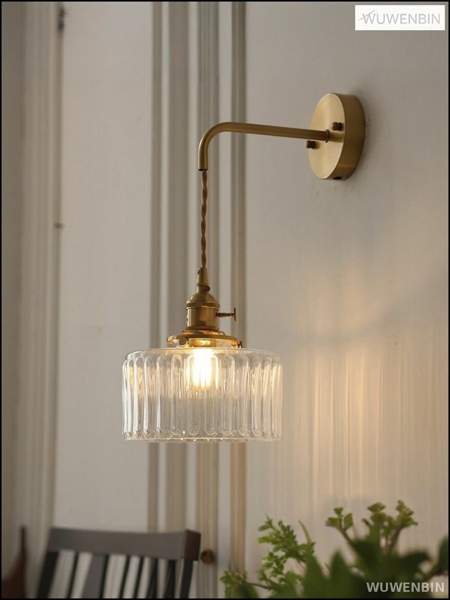 Эксклюзивный светильник для внутренней стены, стеклянный, без лампы