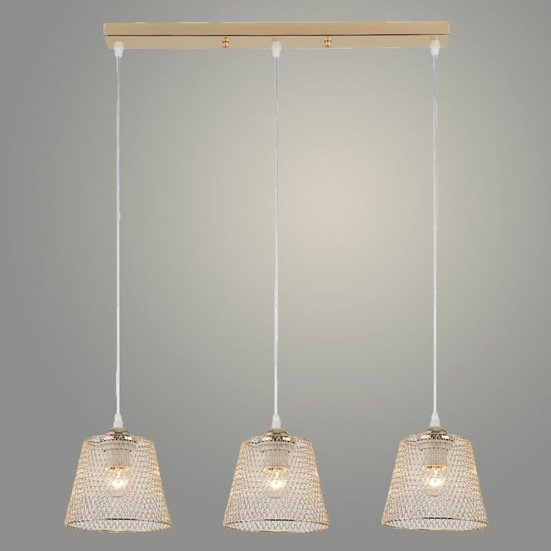 Светильник подвесной росток 06816/3HT 3х40W E27 d360 h700 золото