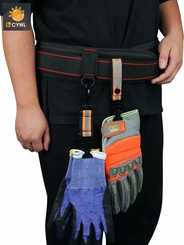 Держатель для рабочих перчаток Alligator Clip с поворотным крючком для надежного крепления к маскам, перчаткам, шапочкам, наборам инструментов и другим СИЗ. MELOTOUGH MGH06