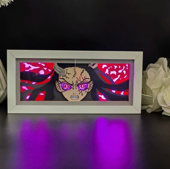 Аниме ночник Незуко Камадо RGB. Ночник из аниме Клинок, рассекающий демонов