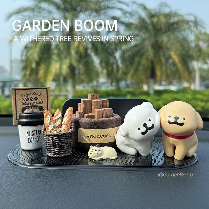 Аксессуары для украшения салона автомобиля с ощущением высокого класса и легкой роскоши, милые предметы для приборной панели автомобиля.