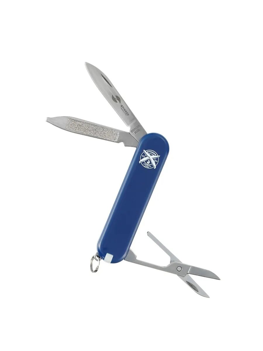 Нож перочинный Stinger 7 функций синий ABS пластик