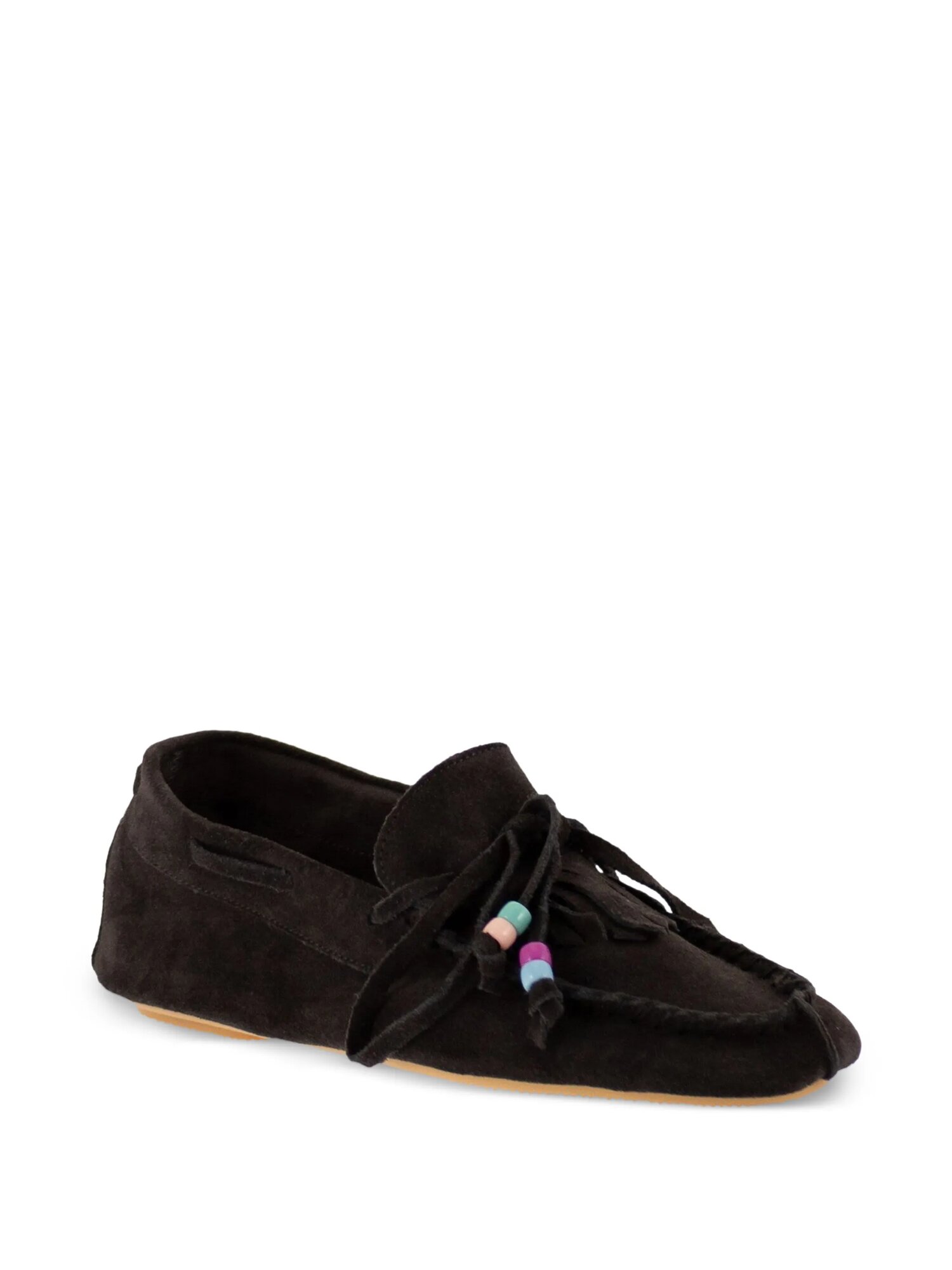 Лоферы Anniel Fringed suede loafers, размер 37, brown — фото 1