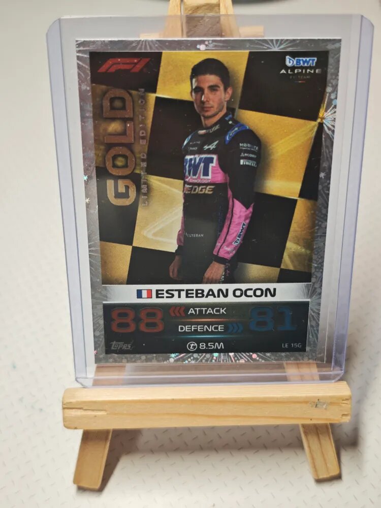 2022 Topps Turbo Attax F1 ограниченные коллекционные гоночные карточки GOLD OCON