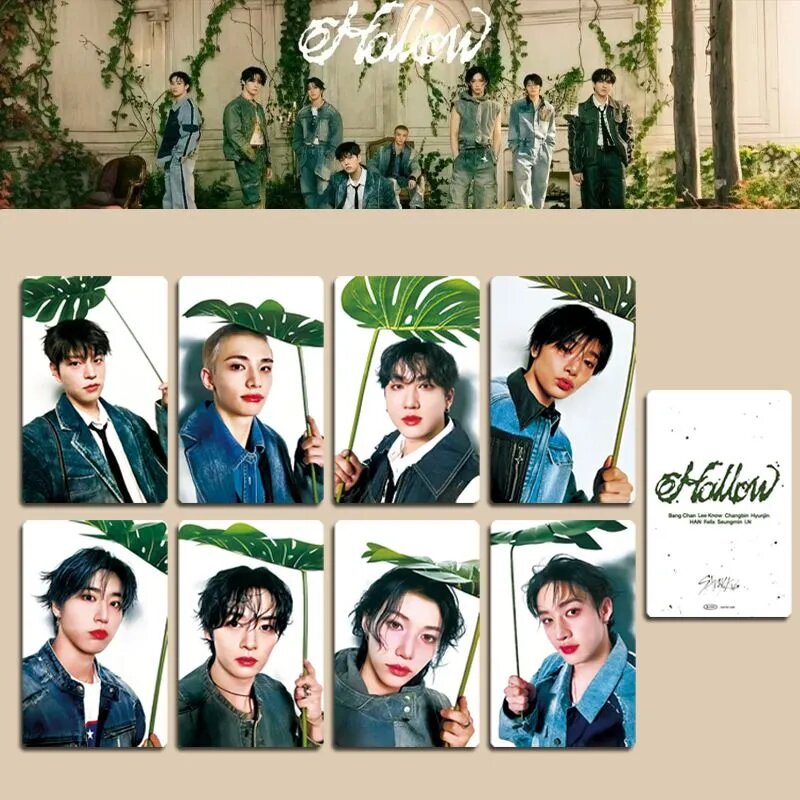 Карточки Stray Kids Hollow Straykids Коллекционная карточка кпоп карты 54 * 86 мм 8 шт