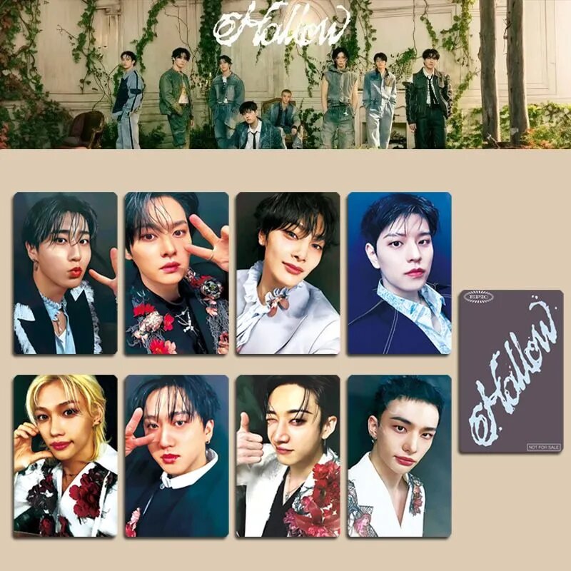 Карточки Stray Kids Hollow Straykids Коллекционная карточка кпоп карты 54 * 86 мм 8 шт