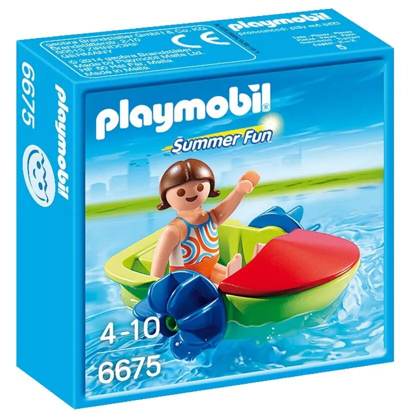 Playmobil-Мир Моби: Девушка и лодка с ручным приводом-6675