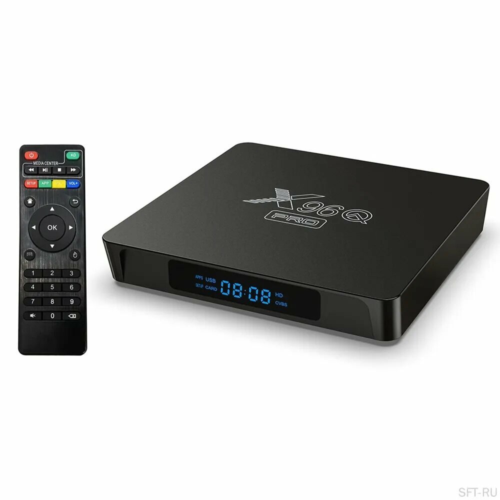 Телевизионная приставка X96Q PRO на Android 10.0 с поддержкой UHD 4K, медиаплеер Allwinner H313 quad-core, кодек H.265, двойная WiFi 2.4G и 5G,