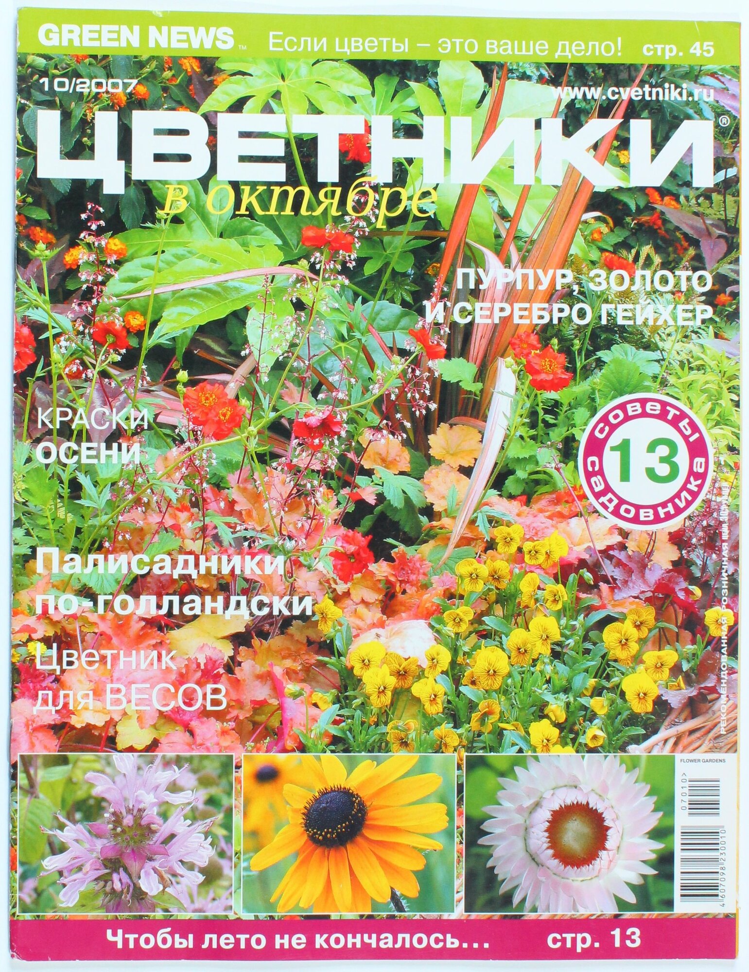Букинистический журнал Цветники, выпуск 10/2007