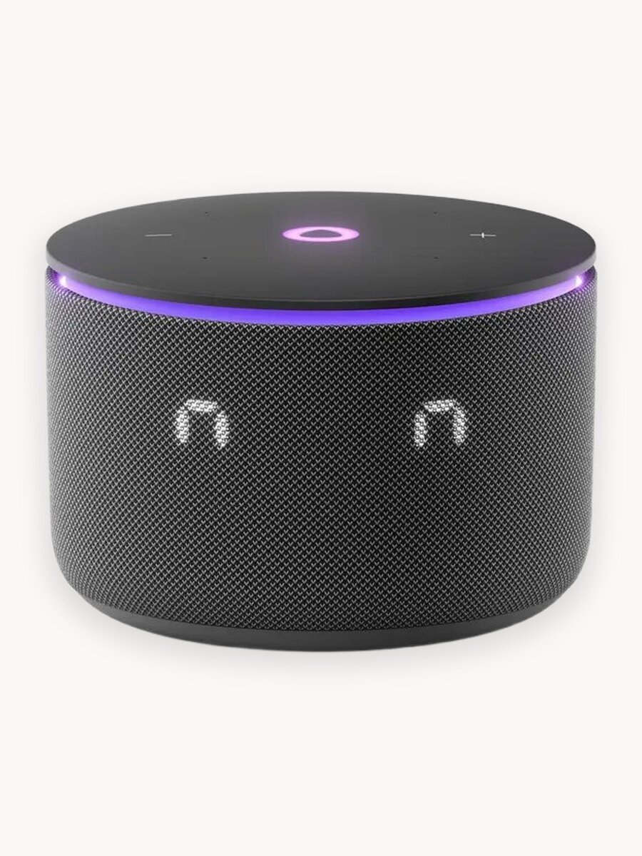 Умная колонка Яндекс Станция Мини 3 Про с Алисой, Zigbee, черная, (YNDX-00059BLK)