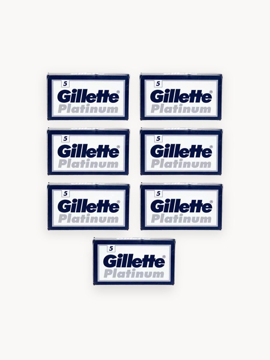 Лезвия Gillette Platinum для Т-образных станков, 35 штук