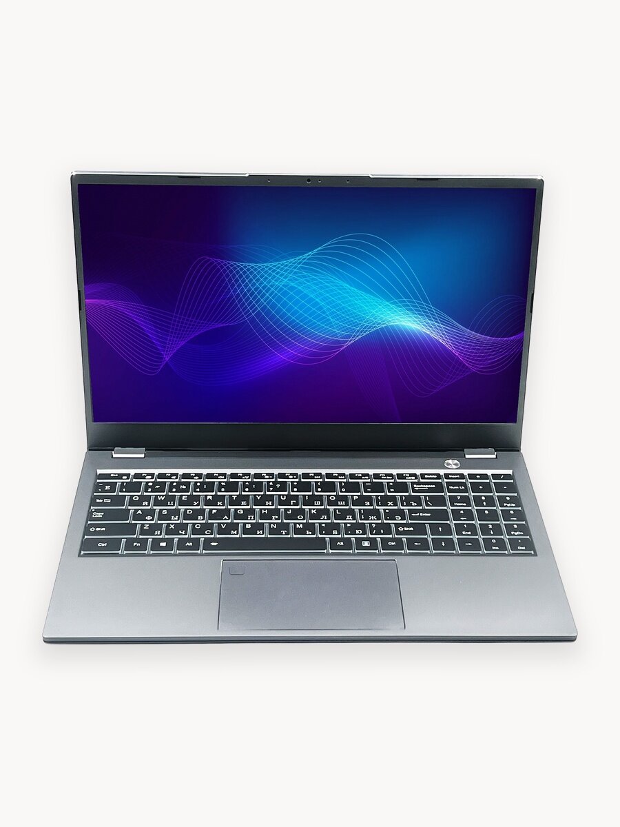 Ноутбук 15.6, 1920x1080, SSD 512 ГБ, RAM 16 ГБ, Intel N5095A, Nvidia GeForce MX450, RGB подсветка клавиатуры, русская раскладка, Windows, серый
