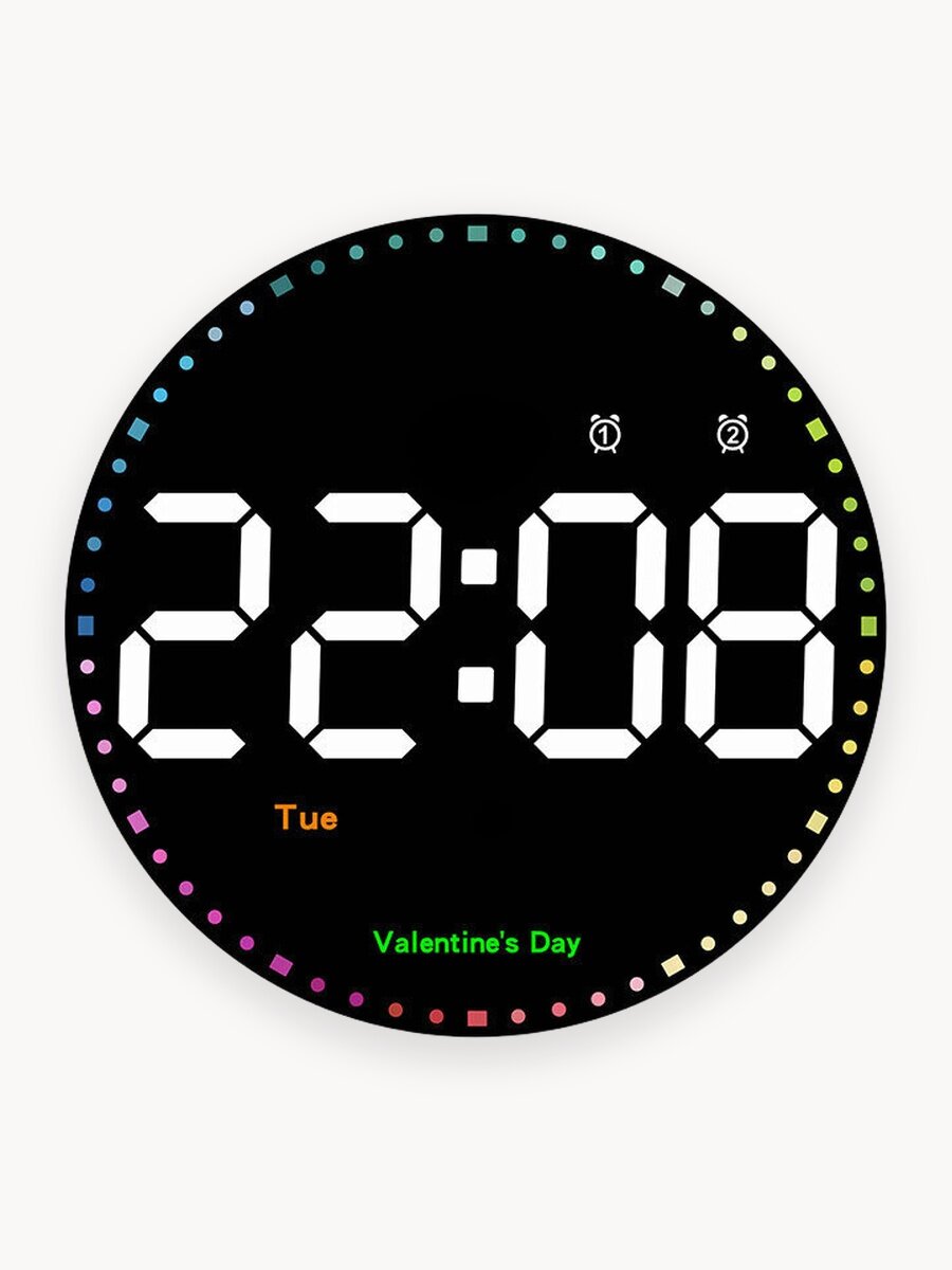 Цифровые, электронные, настенные часы MyPads 441460 вечный календарь, смарт-часы, стильное решение для вашего дома, подойдут для спальни, зала, гос.