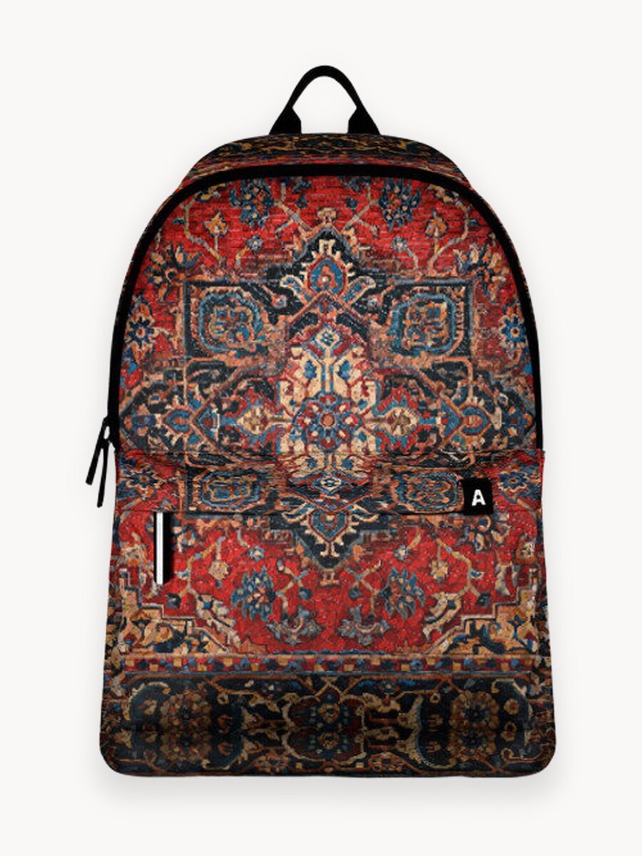 Рюкзак VseMayki с принтом Из России с любовью, One size, белый