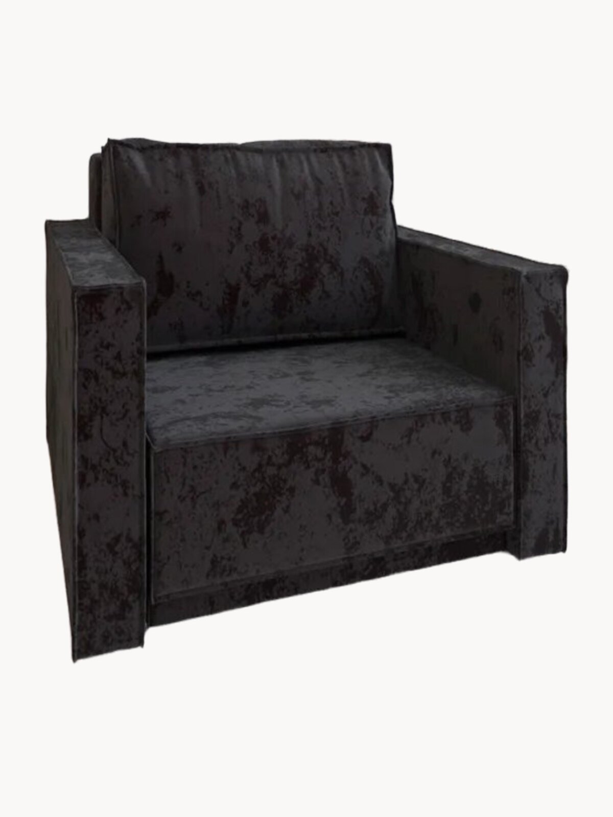 Кресло кровать раскладное с подлокотниками, обивка велюр, кресло лофт