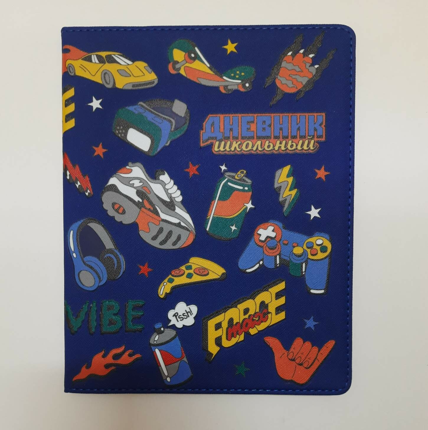 Дневник школьный ПОП АРТ А5+ твердый переплет, кожзам 58873