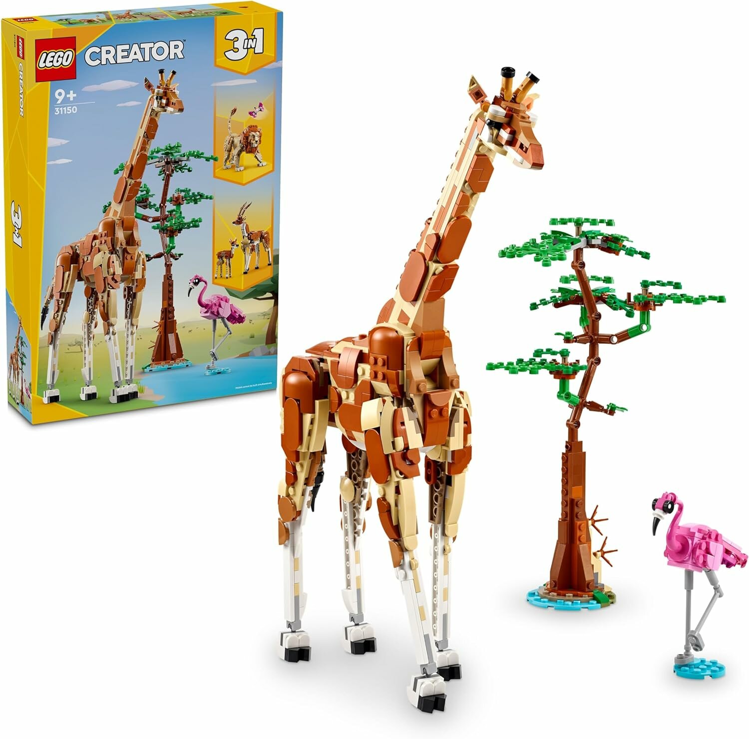 Конструктор LEGO Creator "Дикие животные сафари" 31150, 3 в 1, 780 элементов