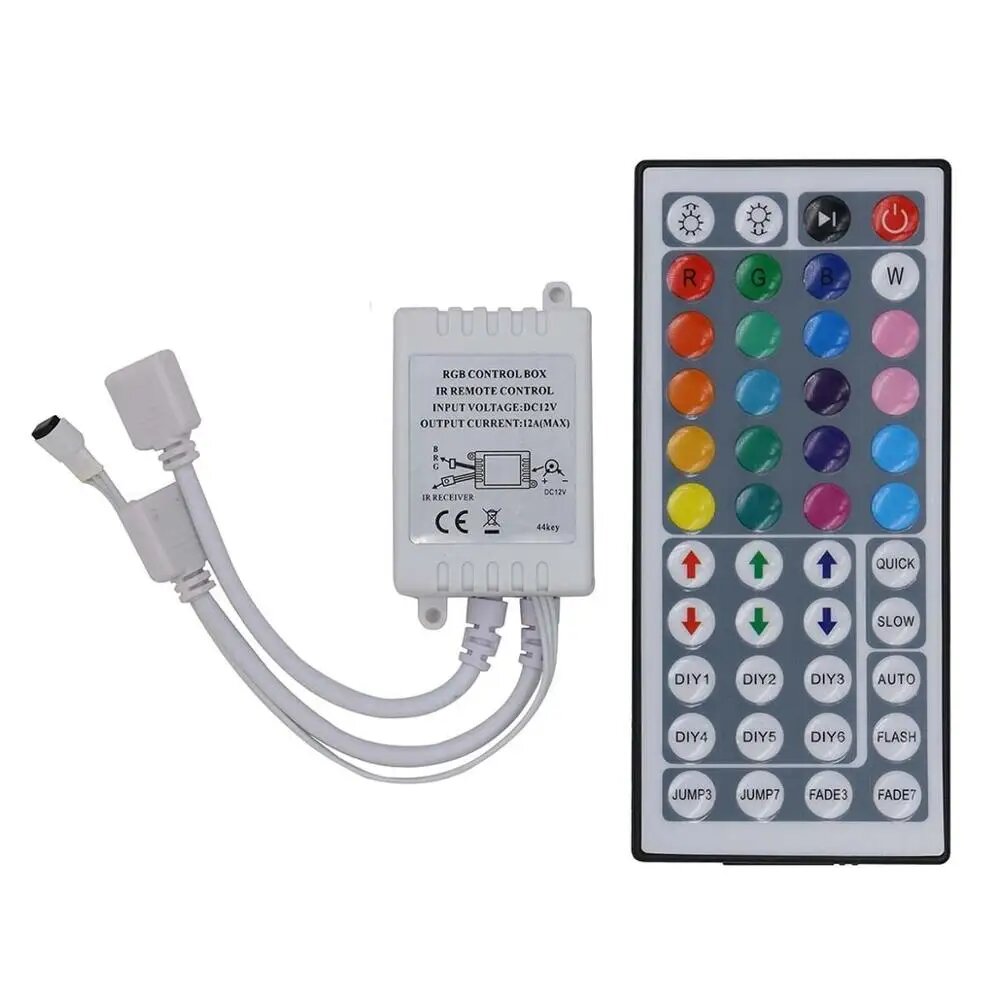 RGB контроллер с пультом 24 клавиши, 2 выхода