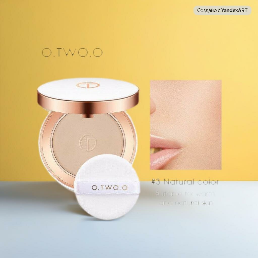 Компактная пудра O.TWO.O, рассыпчатая, для всех типов кожи, бежевая, 30г
