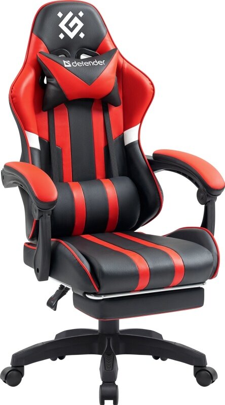 Кресло Defender Colran (черный/красный)