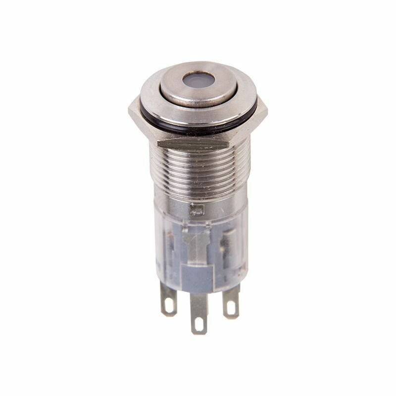Кнопка антивандальная d16 250В б/фикс (5с) ON-OFF/OFF-ON синяя REXANT 36-3264 для панелей управления
