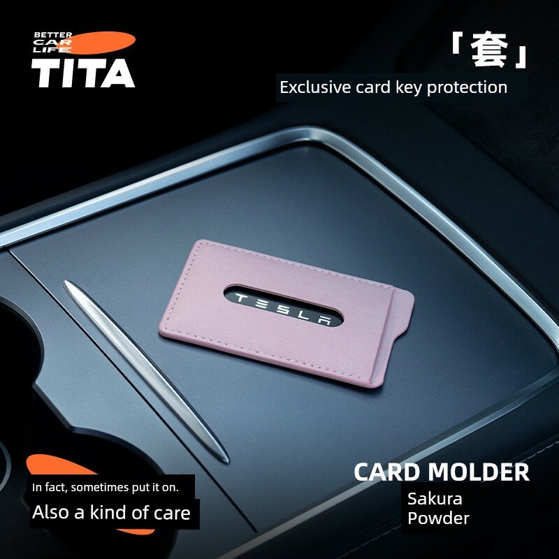 TITA подходит для Tesla Model 3/Y, защитный чехол для ключей, аксессуары для модификации автомобиля Modelyya «Сакура