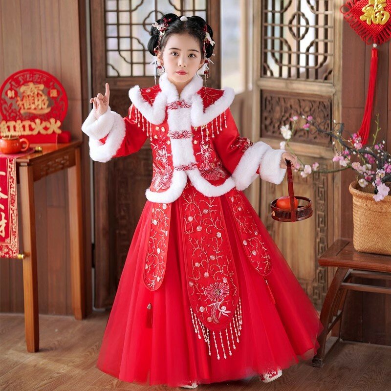 Костюм Ханфу, для девочек, в китайском стиле