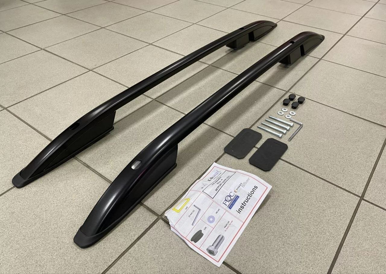 Рейлинги продольные ERKUL 3х опорные на VOLKSWAGEN AMAROK 2010+ черные