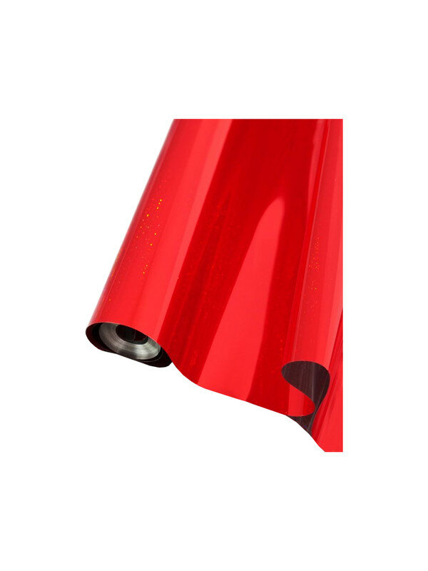Пленка голографическая ПП 40мкм, 70см, красная (7,90 м)