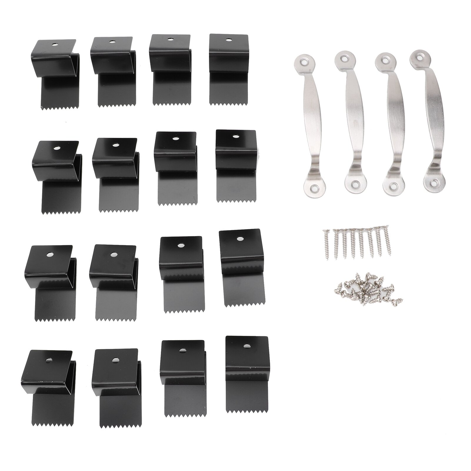 16 шт. зажимы для окон из нержавеющей стали, совместимая с толстой фанерой толщиной 1/2 дюйма, многоразовая фурнитура для черных ставней для защиты оконной защиты