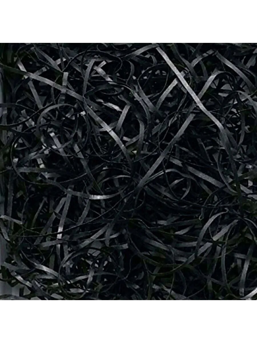 Наполнитель для коробок Металл Черный, 50 г / веселый праздник