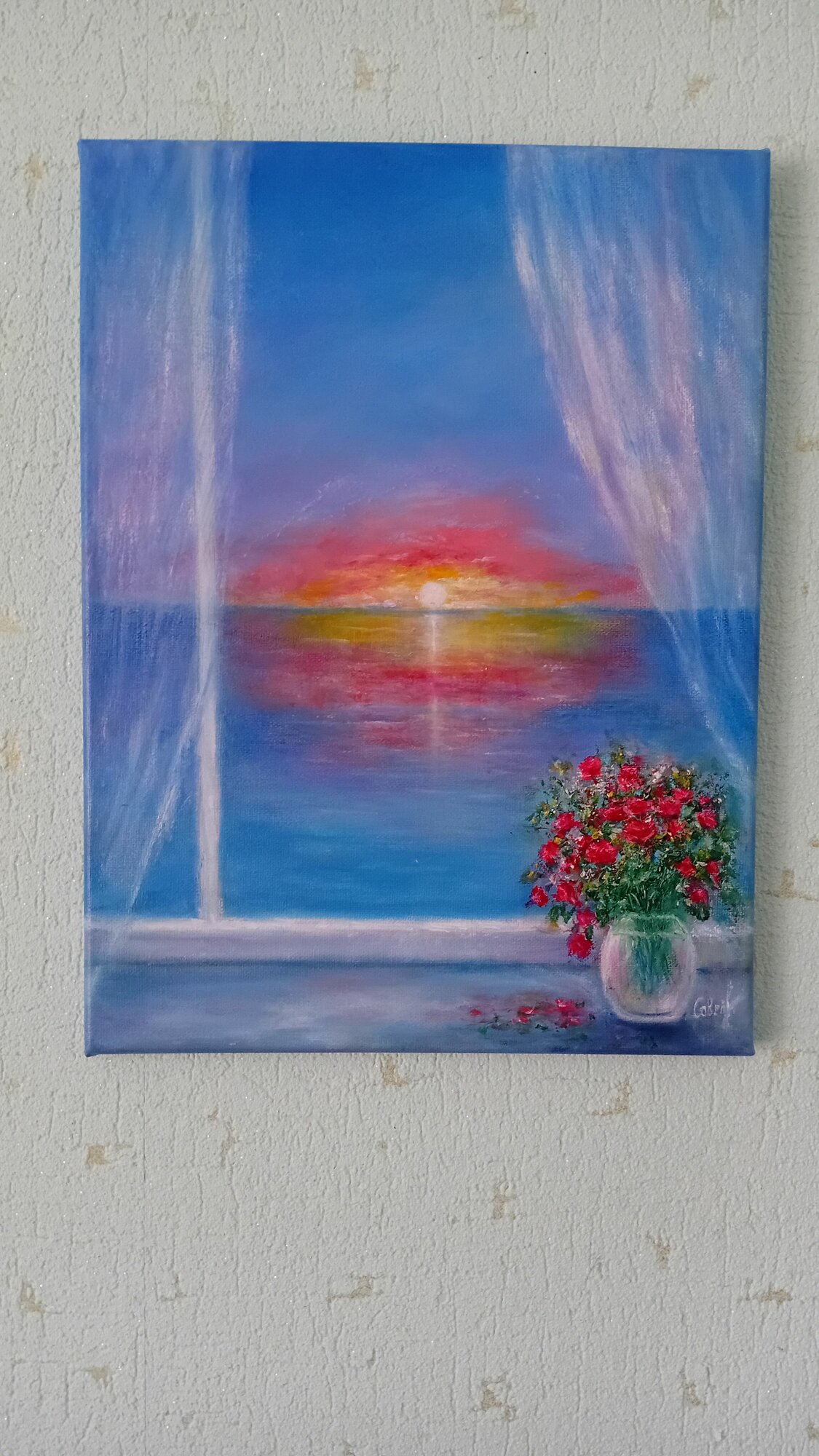 Картина маслом "Море". Холст, масло. Ручная работа. Размер 30*40 см.