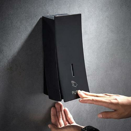 450 мл черного матового жидкого мыла, туалетного шампуня, душевого насоса, настенного мыла