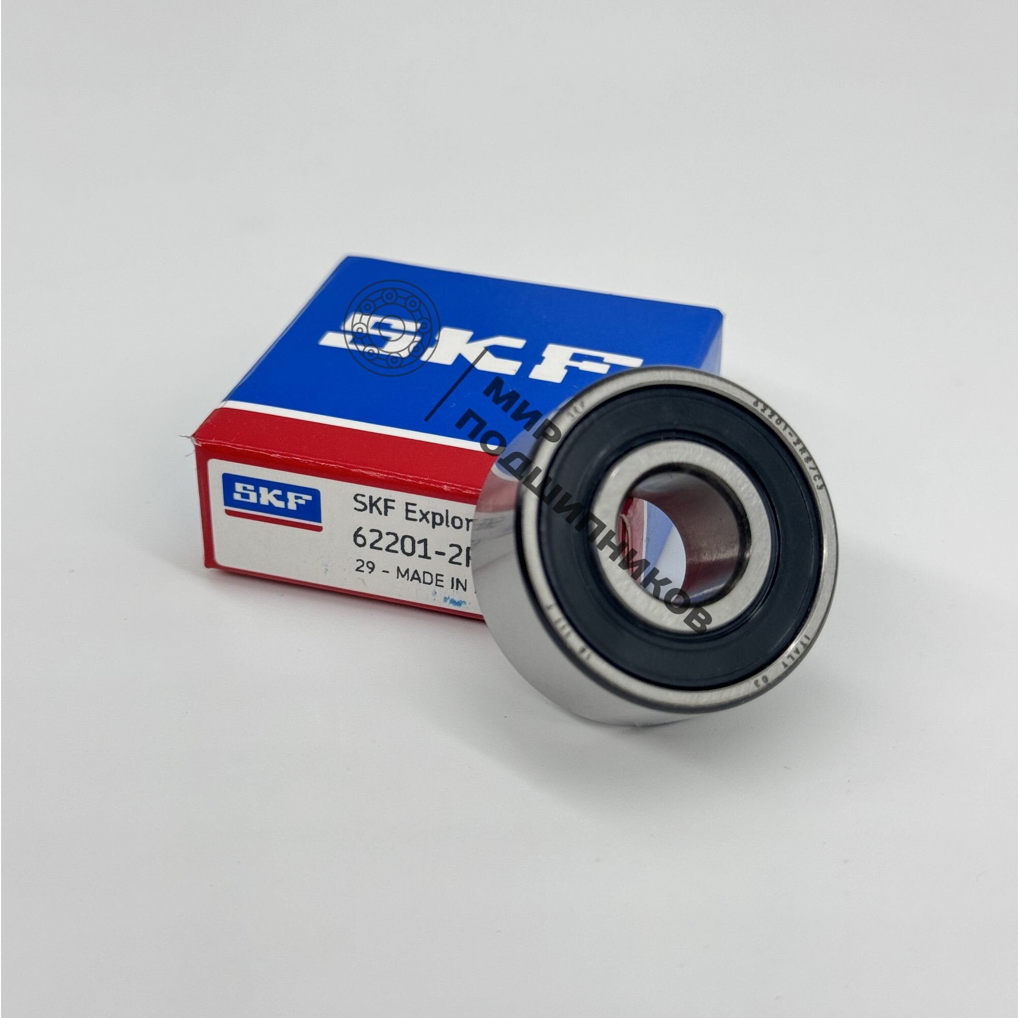 Подшипник 62201-2RS1/C3 SKF (180501) 12х32х14 шариковый радиальный однорядный с увеличенным тепловым зазором