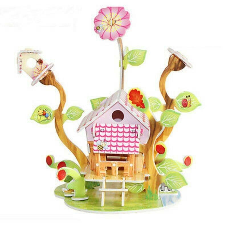 Creative 3d paper puzzle diy kit for kids intelligent and educational toy style s