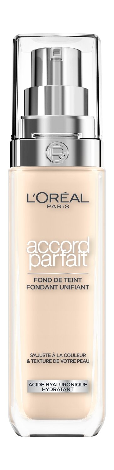 L'OREAL Тональный крем Accord Parfait подстраивающийся к цвету кожи, 30 мл, 1. D/W Светло-золотистый