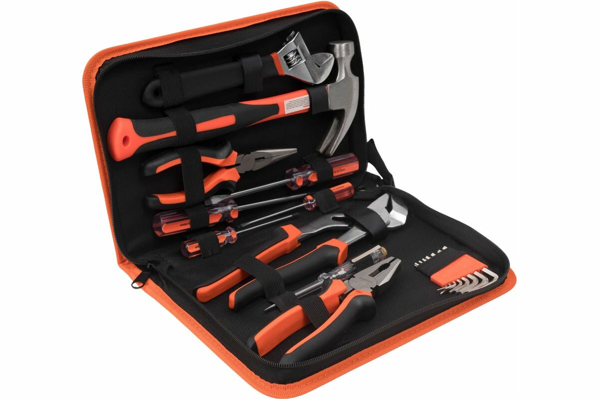 Набор универсальных инструментов Gigant 18 предметов GT-18, оранжевый/черный
