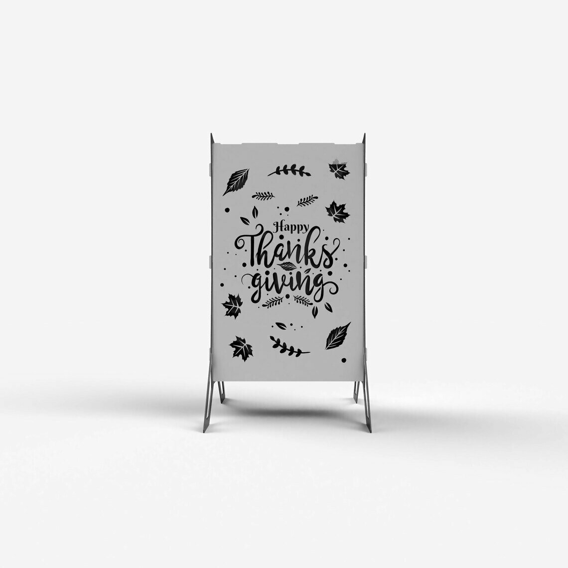 Очаг, чаша для костра, Костровая чаша, Жаровня для улицы разборная с функцией гриля День Благодарения - огнеупорная краска