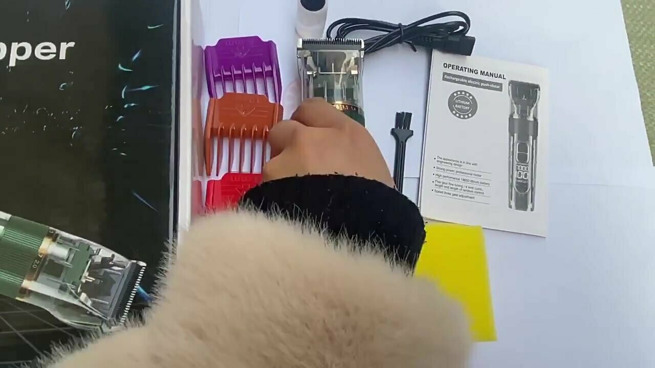 Бритва для домашних животных, для тримминга, батарейки, 5Вт, комбинированная конструкция, черная