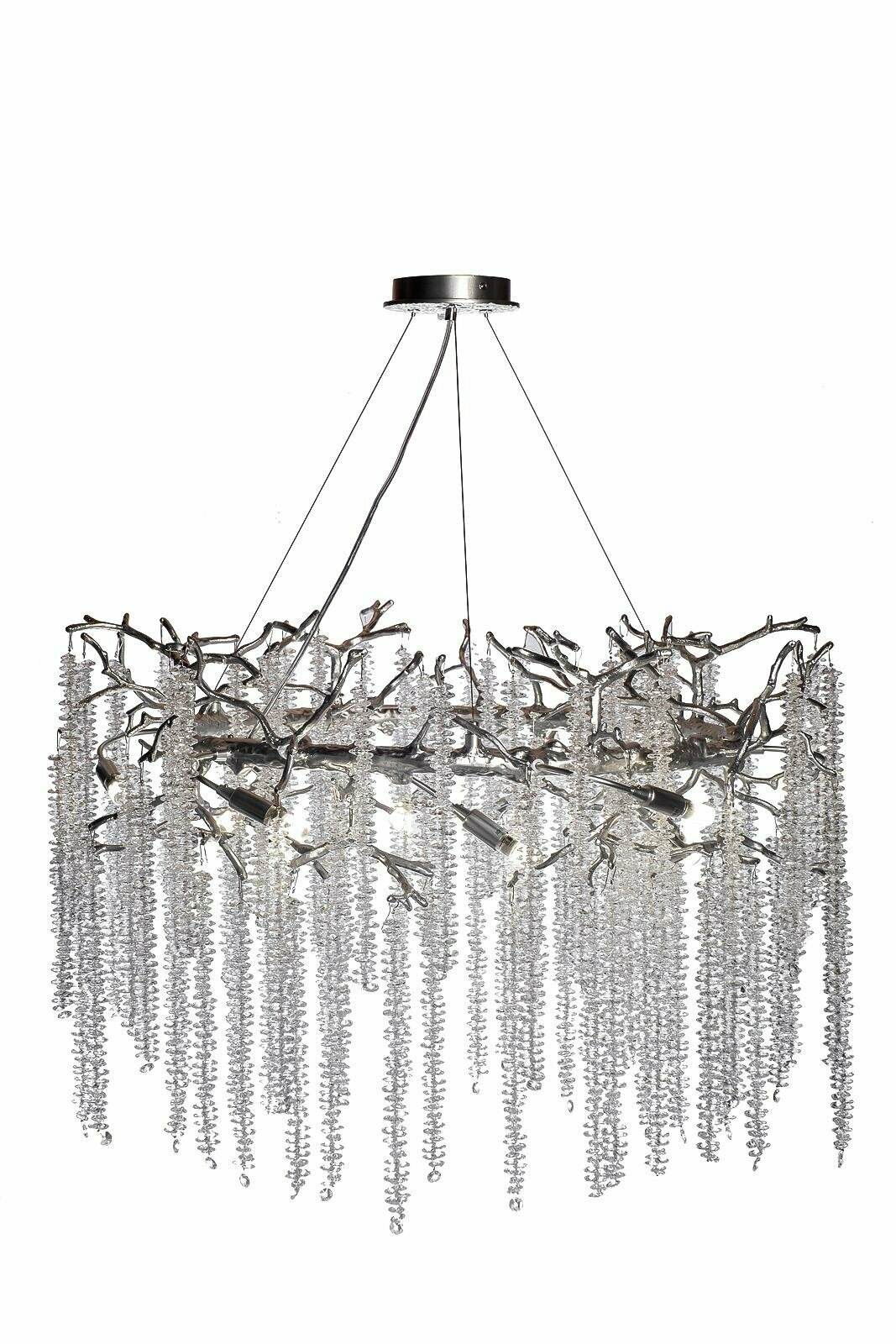 Потолочный светильник Garda Decor 86-70628 Люстра d.80*45см, металл цвет серебро арт. 86-70628