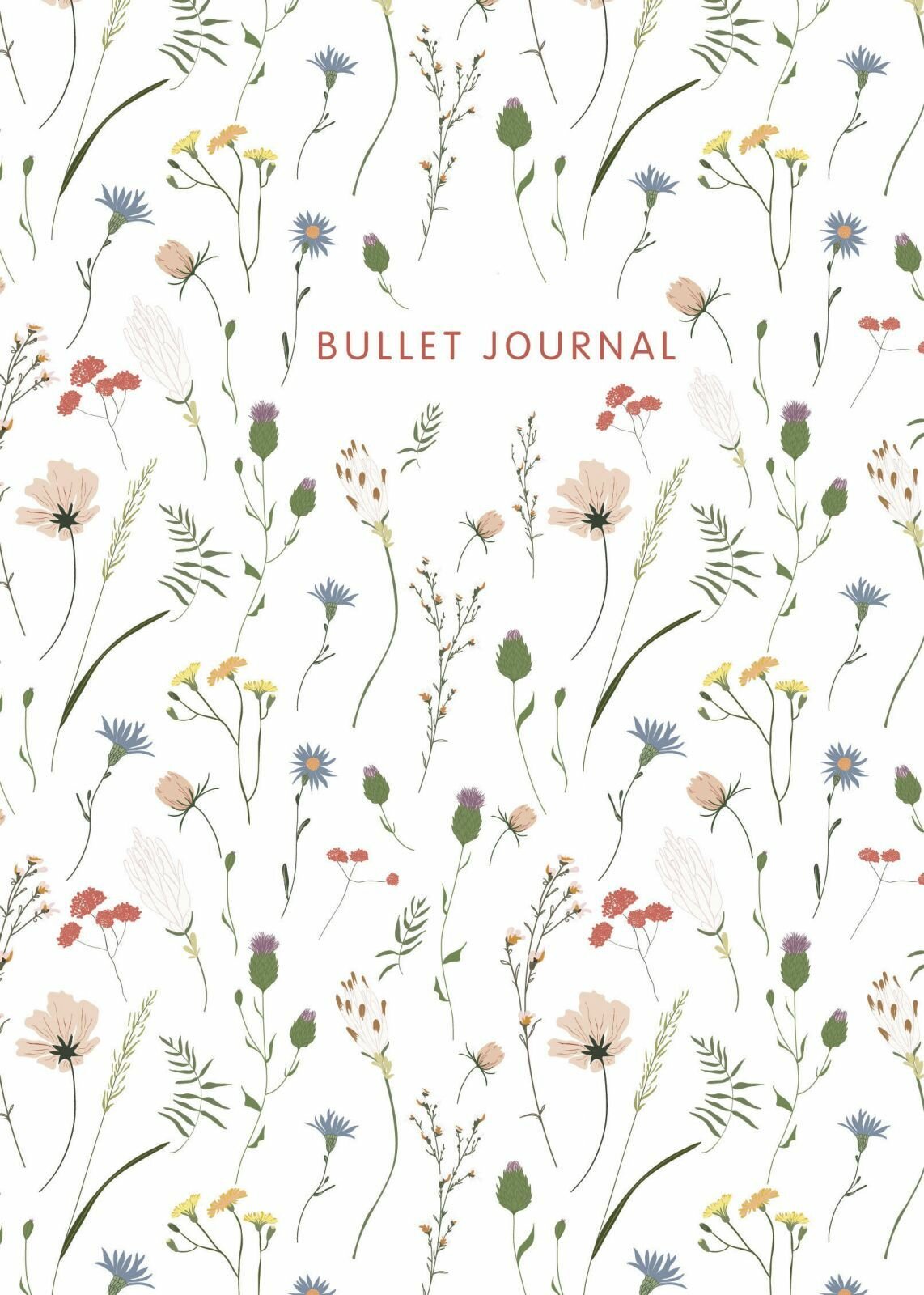 Блокнот Бомбора Bullet Journal, полевые цветы, А5, 120 страниц, в точку